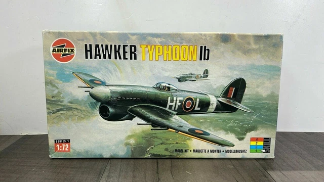 VINTAGE AIRFIX HAWKER Typhoon Ib 1/72 Scale Model Kit 01027 Rare SEALED ...