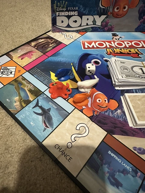 MONOPOLY JUNIOR BOARD game Finding Dory Disney Pixar Hasbro boxed ...