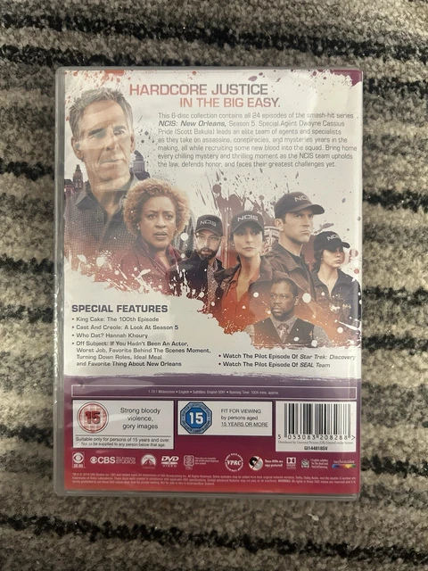 NCIS NEW ORLEANS Season 5 DVD Box Set Cert 15 Region 2 Good Condition £ ...