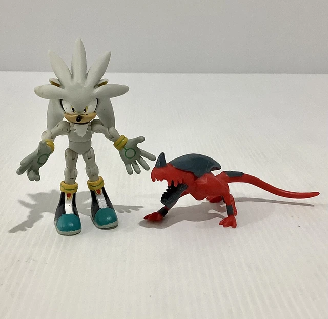 SEGA JAZWARES SONIC The Hedgehog Silver Figure 3” & Iblis Biter ...