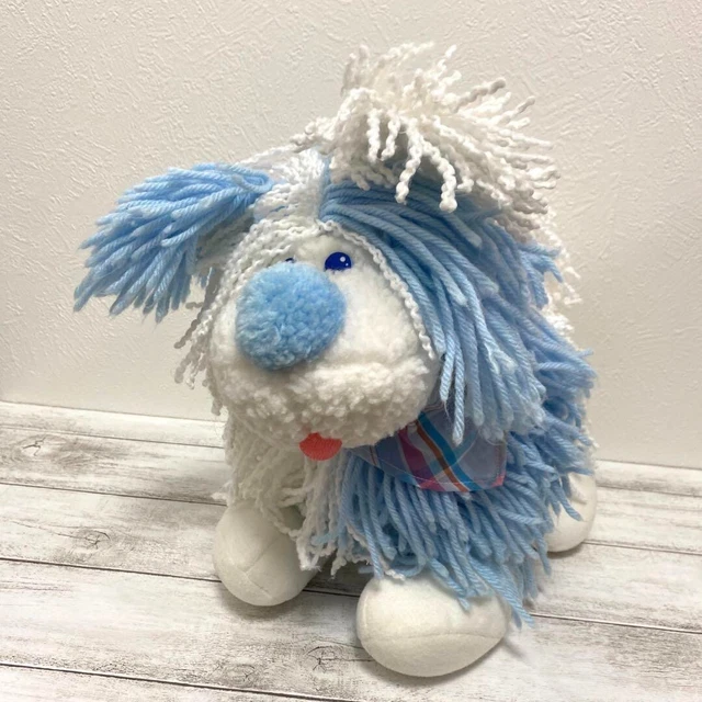RARE VINTAGE 1986 Kenner Fluppy Dogs Blue Plush Toy L-Size 32cm ...