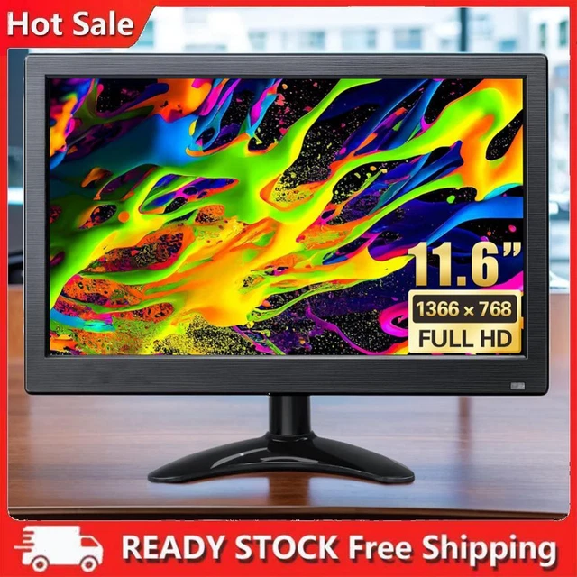 11.6 INCH HDMI-COMPATIBLE Monitor with AV VGA Input Car Monitor LCD ...