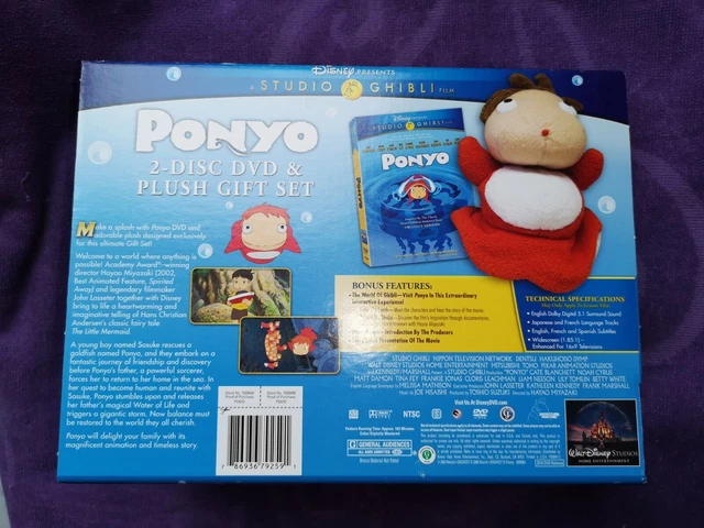STUDIO GHIBLI PONYO 2-Disc DVD & Plush Gift Set $38.00 - PicClick CA