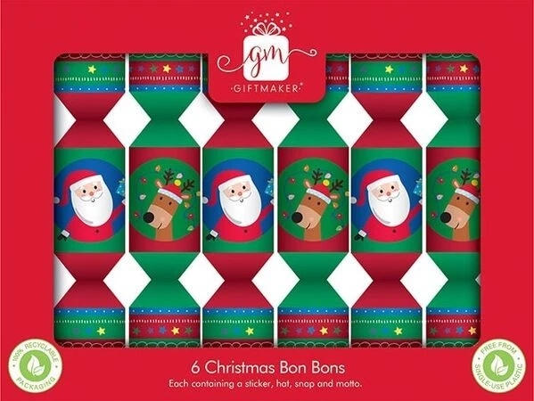 MINI SANTA & Rudolph Christmas Bon Bons 6in Pk 6 $4.99 - PicClick AU