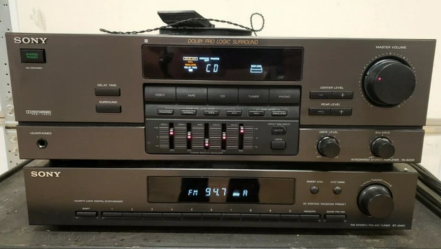 SONY TA-AV531 2-CHANNEL Integrated Amplifier with ST-JX431 Tuner Tested ...