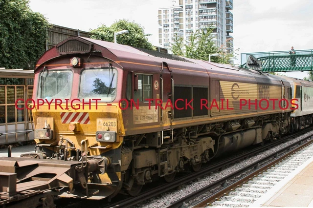 UK RAILWAY PHOTOGRAPH Of Class 66 66203. Rm66-417 £1.70 - PicClick UK