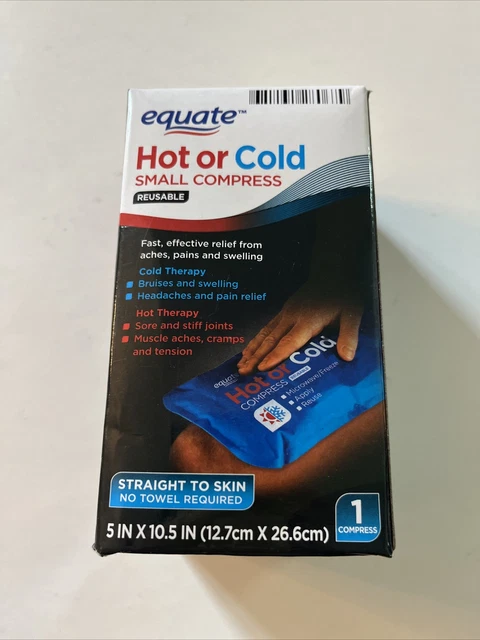EQUATE REUSABLE HOT or Cold Small Compress 5"x10 $13.99 - PicClick