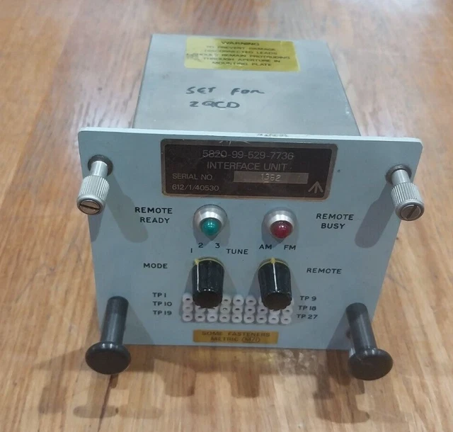 EX-MOD ROYAL NAVY Plessey Avionics Interface Unit £24.00 - PicClick UK