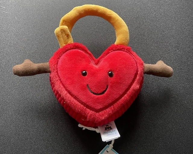 JELLYCAT VAL & Tina Love Locks: A Unique Red Heart Plush Collectible ...