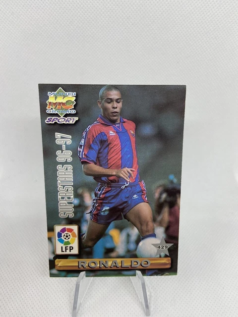 RONALDO R9 BARCELONA Mundicromo Rookie Card Superstars 96-97 #429 ...