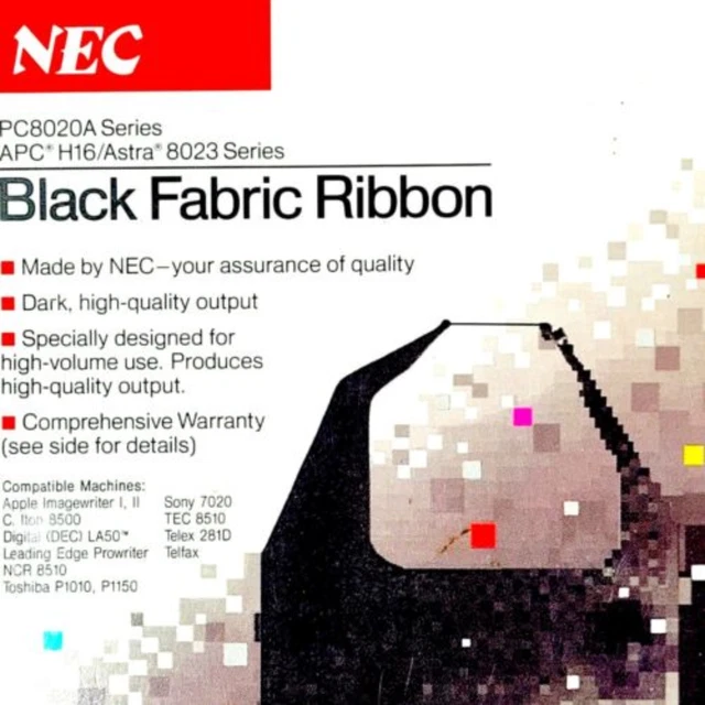 NEC BLACK PRINTER Ribbon Cartridge Dot Matrix Replacement Astra 8023 ...