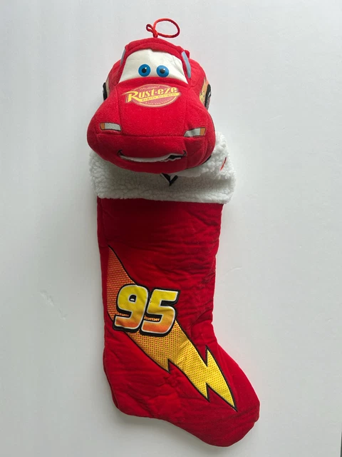 CARS LIGHTNING MCQUEEN Disney Pixar Singing Christmas Stocking 2006 $30 ...