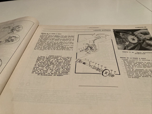 REVUE MOTO TECHNIQUE Moto Guzzi V35 V50 Yamaha RD80MX DT80MX RX80SE N ...