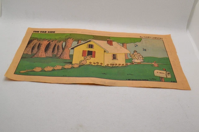 COMIC THE FAR SIDE By GARY LARSON 1987 PYTHON ESCAPES ZOO S. WHITE £4.92 - PicClick UK