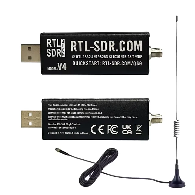SDR V4 SOFTWARE Defined Radio Receiver RTL-SDR V4 RTL2832U 1PPM TCXO HF ...