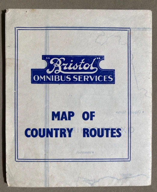 BRISTOL OMNIBUS SERVICES Map of Country Routes Mid-1950s £0.99 ...