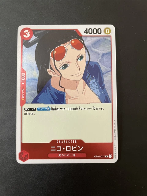 ONE PIECE TCG - Nico Robin - OP01-017 R FOIL - Romance Dawn - Japanese EUR 4,56 - PicClick FR
