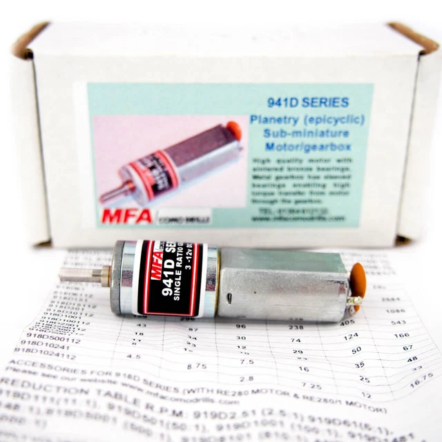 MFA COMO DRILLS 941D621 3-12V Gearbox and Motor 62:1 £25.98 - PicClick UK