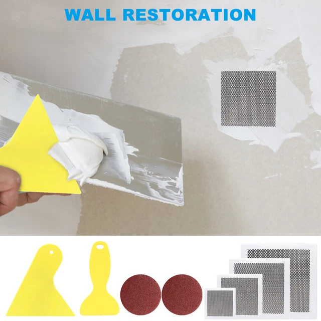 HEAVY DUTY DRYWALL Wall Patch Repair Kit For Holes Ceilings Crack Self ...