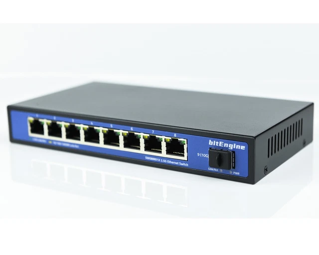 8 PORT 2.5G Unmanaged Ethernet Switch with 10G SFP+ Uplink, 8 x 2.5G ...