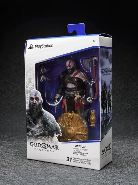FIGÜRCHEN KRATOS GOD Of Krieg Ragnarok Sammlung 18 CM sony Spiel Video ...