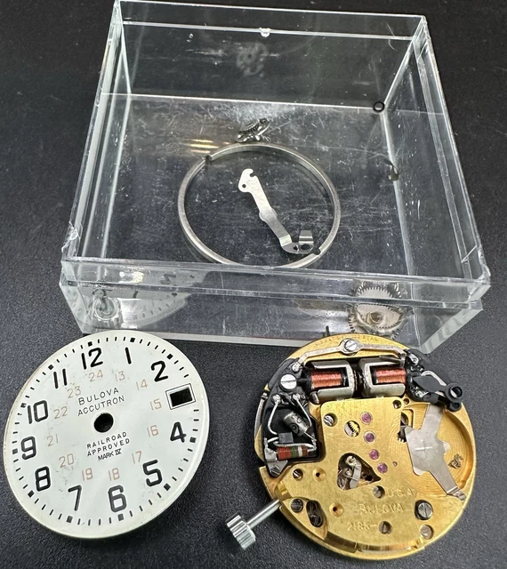 VINTAGE BULOVA ACCUTRON Railroad Approved Mark IV Men’s Watch Movement ...