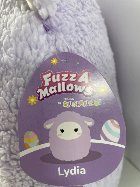 NEW W/ TAGS Cute Squishmallows Fuzzamallows Lydia the Purple Sheep ...