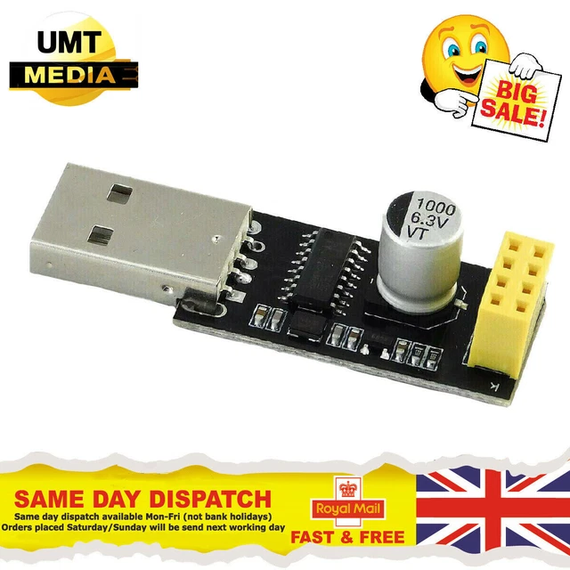 USB TO ESP8266 Serial Programmer Module Board For ESP-01 / ESP-01S ...