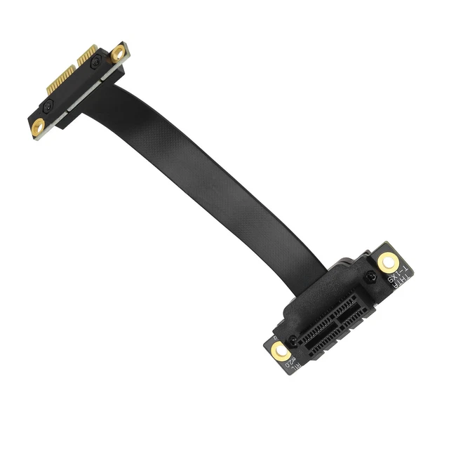 10CM PCI-E 3.0 1X Male to Female Up Riser Card Extension Cable Sound ...