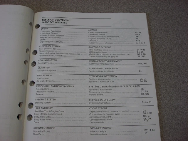 SEA DOO PARTS Book Catalog Schematics Diagrams 2000 Gtx Di 5649 5659 ...