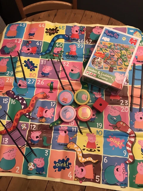 PEPPA PIG GIANT Snakes And Ladders Game, Peppa Pig, Snakes & Ladders, 3 ...