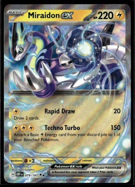 POKEMON SV03: OBSIDIAN Flames #079/197 Miraidon ex £0.75 - PicClick UK