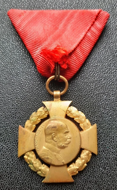 AUSTRIA HUNGARY MILITARY Jubilee Cross Medal Kaiser Franz Joseph I 1848 ...