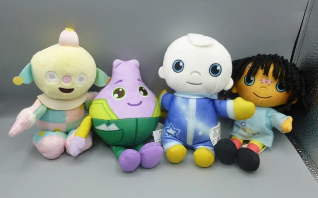 HASBRO CBEEBIES SET of 4 Moon & Me Soft Plush Toys Mr Onion Baby Colly ...