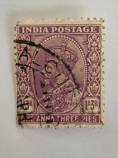 INDIA 1932 - King George V - One Anna Three Pies - Used Postage Stamp £ ...