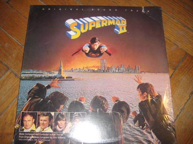 SOUNDTRACK SUPERMAN II holographic record Comp by KEN THORNE JOHN ...