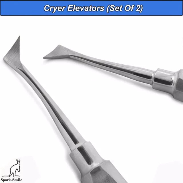 DENTAL CRYER ELEVATORS Right Left Tooth Extraction Teeth Loosening Root Remover $22.09 - PicClick AU