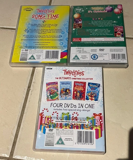 TWEENIES X3 DVDS Song Time, Its Christmas & The Ultimate Christmas ...