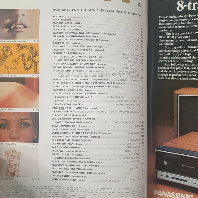 VINTAGE PLAYBOY MAGAZINE - January 1971 - Retro Birthday Gift for Men £ ...