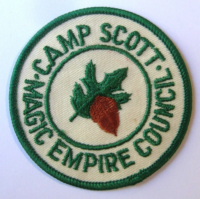 GIRL SCOUT 1970'S CAMP SCOTT PATCH MAGIC EMPIRE COUNCIL Mayes Oklahoma ...