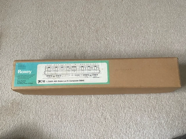 ROXEY MOULDINGS 7MM Scale O Gauge LSWR 7C18 Brake Tri Composite Lav ...