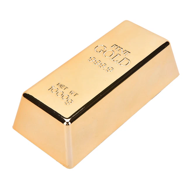 GOLD BAR BULLION Door Stop Fake Gold Bar Bullion Door Stop/Paperweight ...