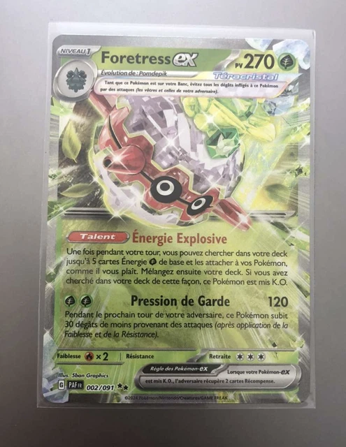 CARTE POKÉMON FORETRESS EX 002/091 Destinées de Paldea Français EUR 1 ...