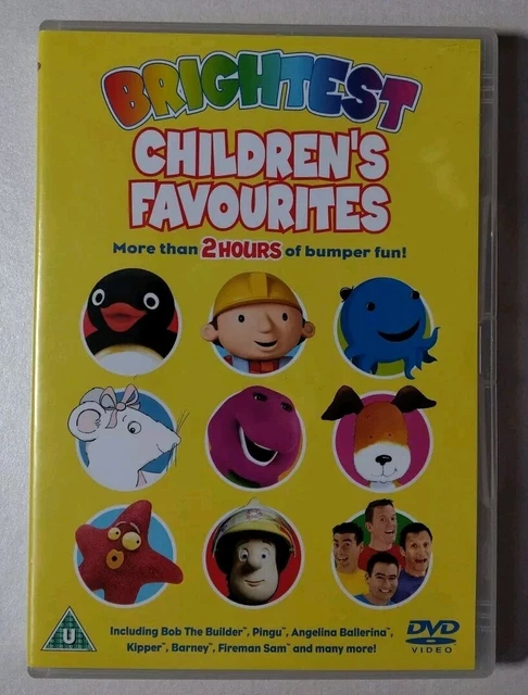 BRIGHTEST CHILDRENS FAVOURITES Dvd Barney Pingu Bob Builder Fireman Sam ...