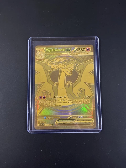 POKEMON PHANTASMAL FLAMES Mega Charizard X EX 130/094 Mega Ultra Rare ...