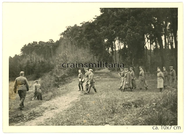 ORIG. FOTO GENERAL Offiziere Oberst Paul Danhauser bei Besichtigung ...
