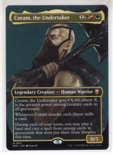 MTG MODERN HORIZONS 3 Commander Mythic Card #0011 Coram The Undertaker ...