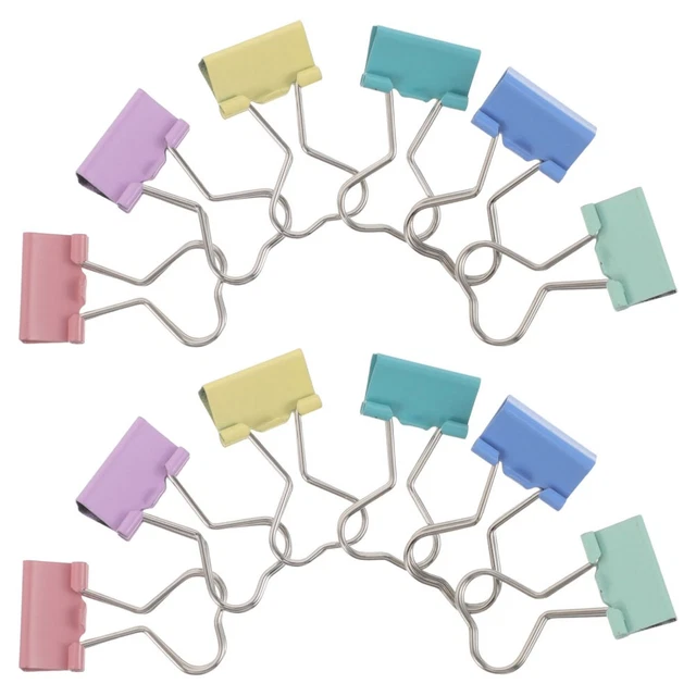 12 PCS LOVE Dovetail Wallet Binder Clips for Journals Aesthetic Fun ...