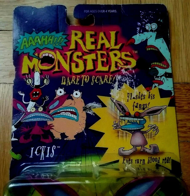 MATTEL AAAHH! REAL MONSTERS Dare To Scare ICKIS Figure Toy 1995 NIB $44 ...