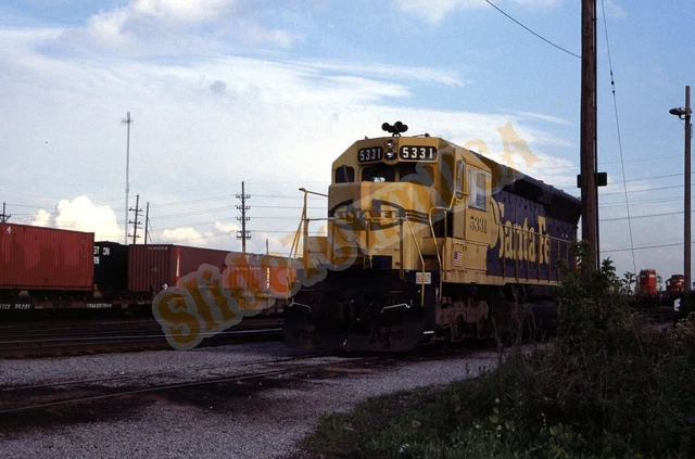 VTG 1995 TRAIN Slide 5331 Santa Fe Engine Schiller Park IL Y2G137 £6.84 ...